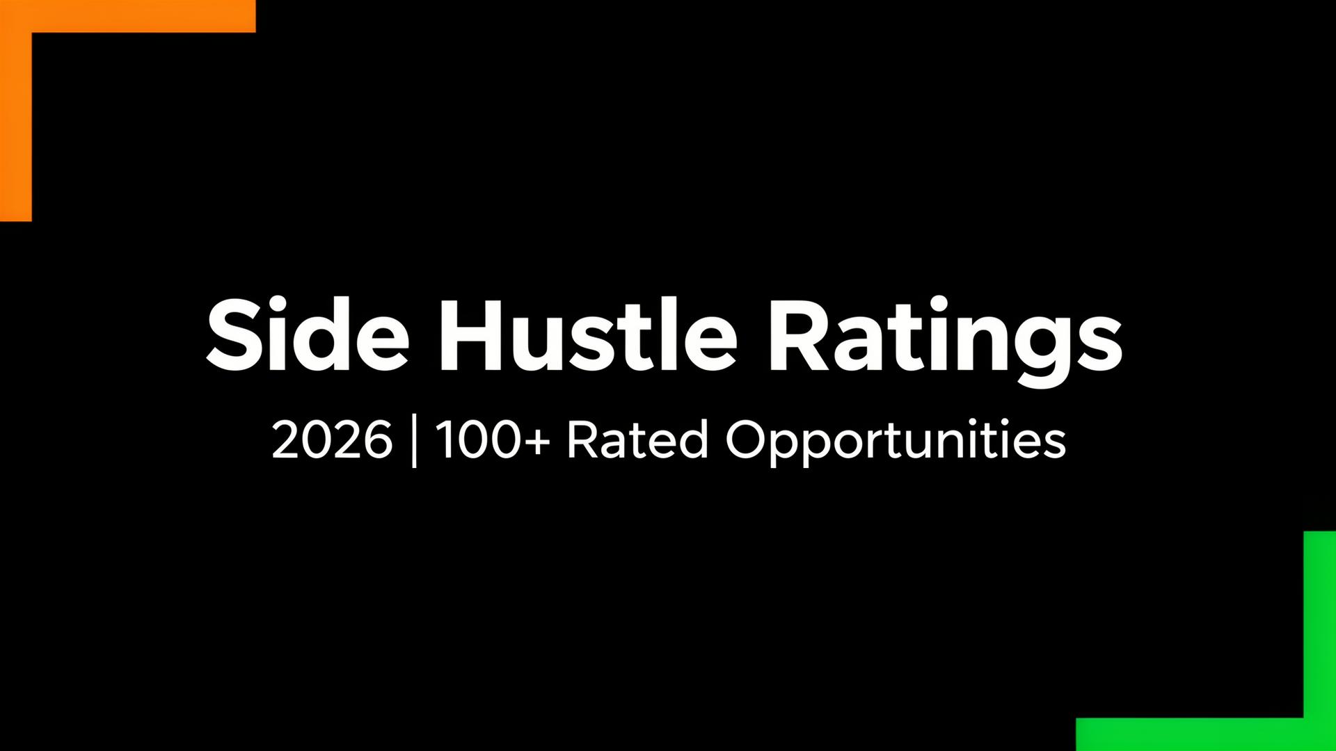 Side Hustle Ratings | Find the Side Hustle That Fits Your Life